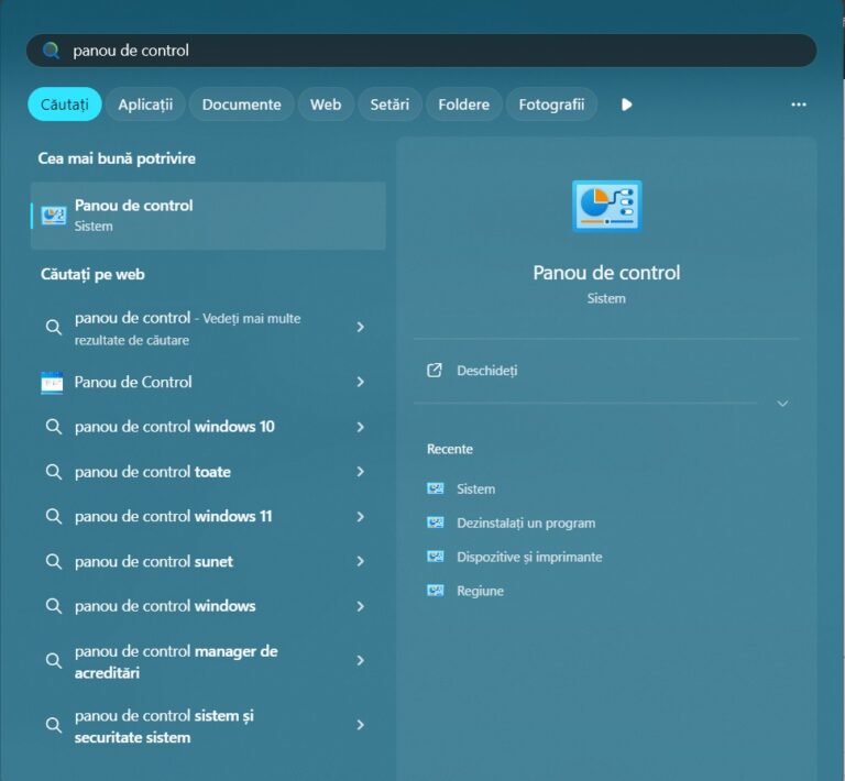 Cum accesezi Control Panel în Windows 11? » DepanareLaptop